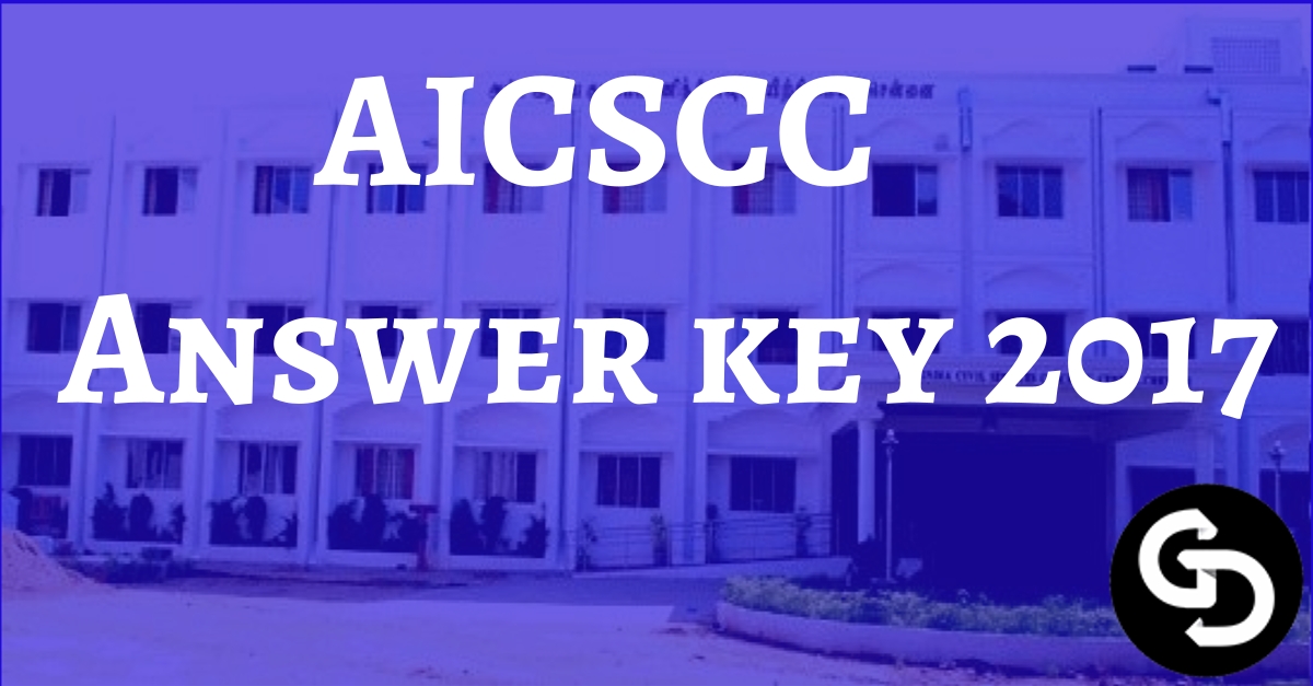 AICSCC Entrance Exam Answer Key 2017 Batch - Official